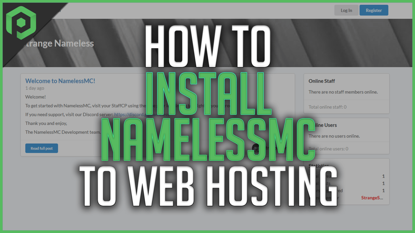PebbleHost Knowledgebase | How to install NamelessMC on your web hosting