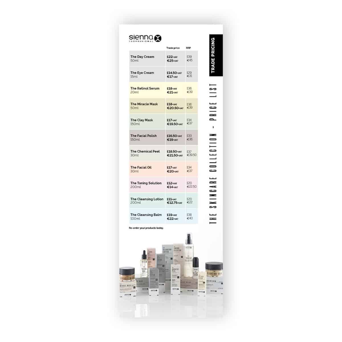 Professional Skincare Bookmark | Sienna X